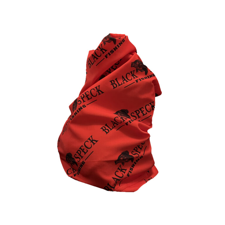 NECK GAITER – RED SUBLIMINATION LOGO – Black Speck